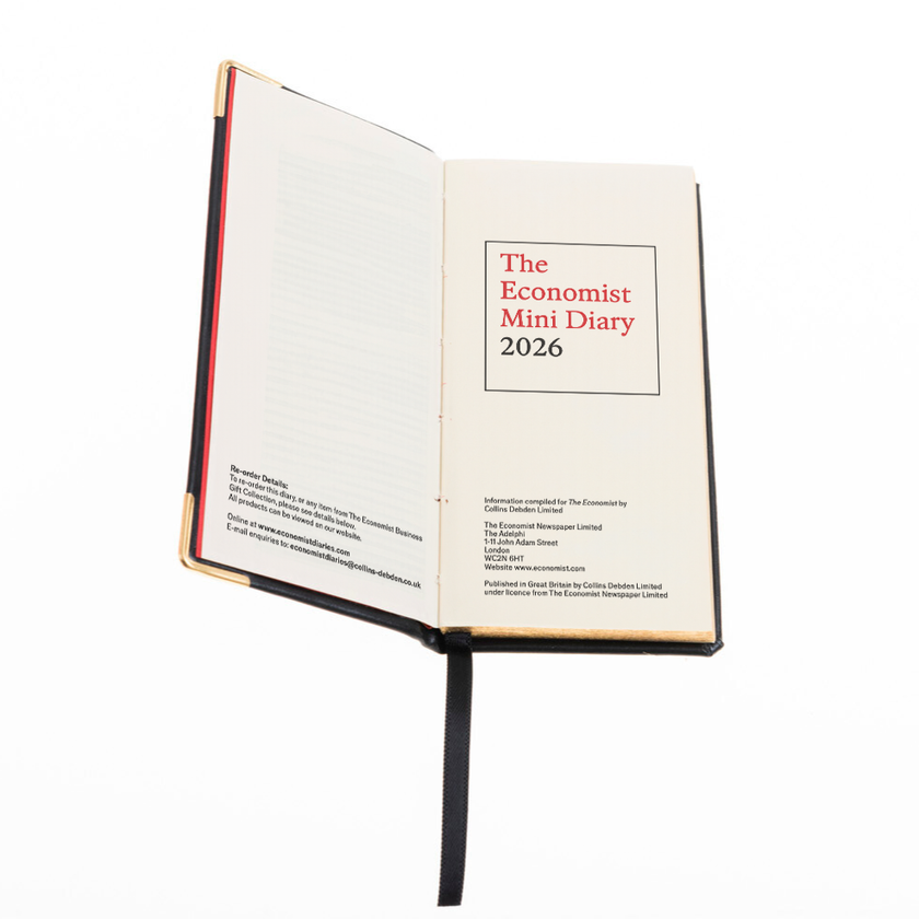 2026 Mini Diary - Week-to-View Planner - Black – The Economist Diaries UK